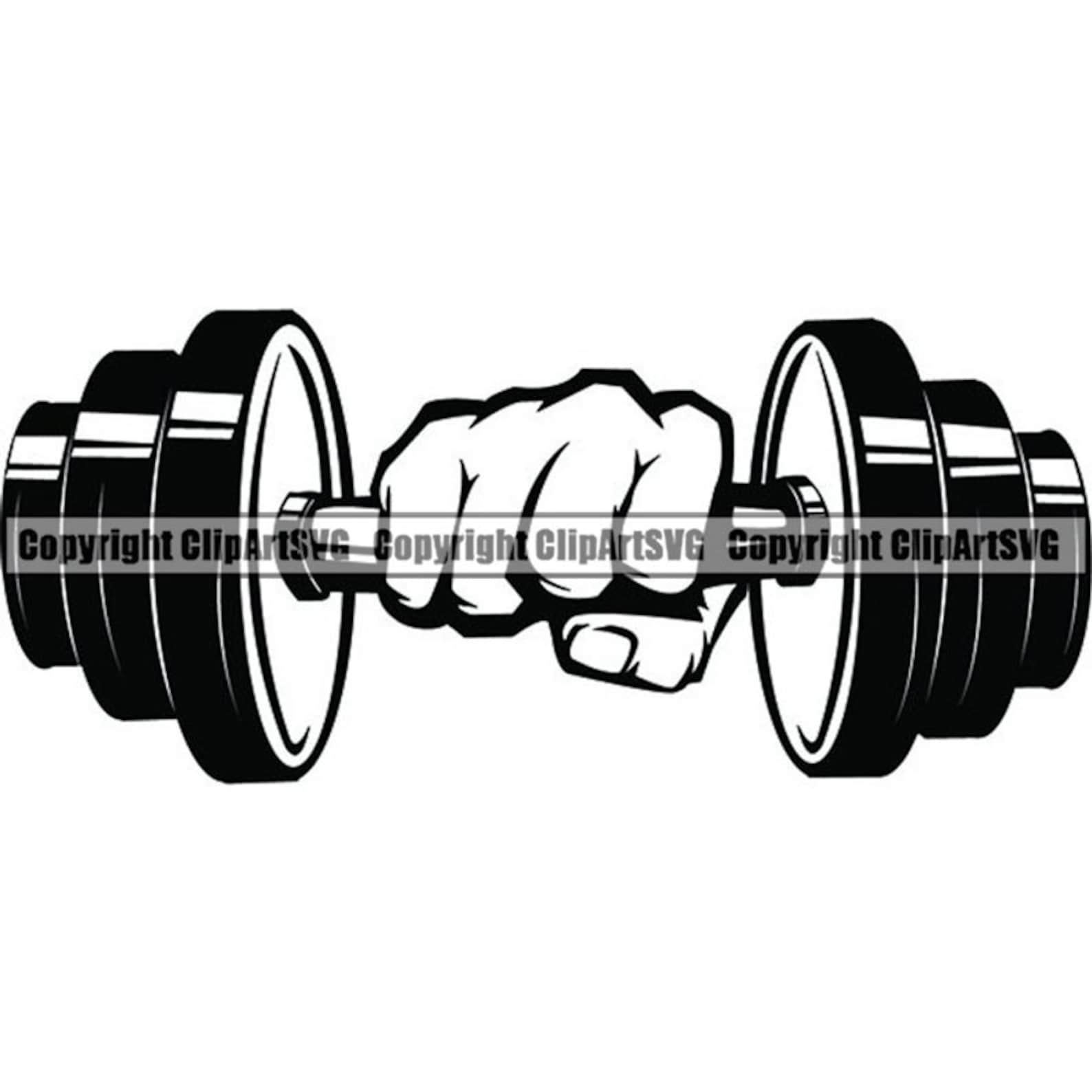 Dumbbell #2 Health Weightlifting Bodybuilding Fitness Workout Gym ...