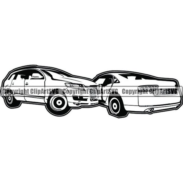 Crash Car Svg - Etsy