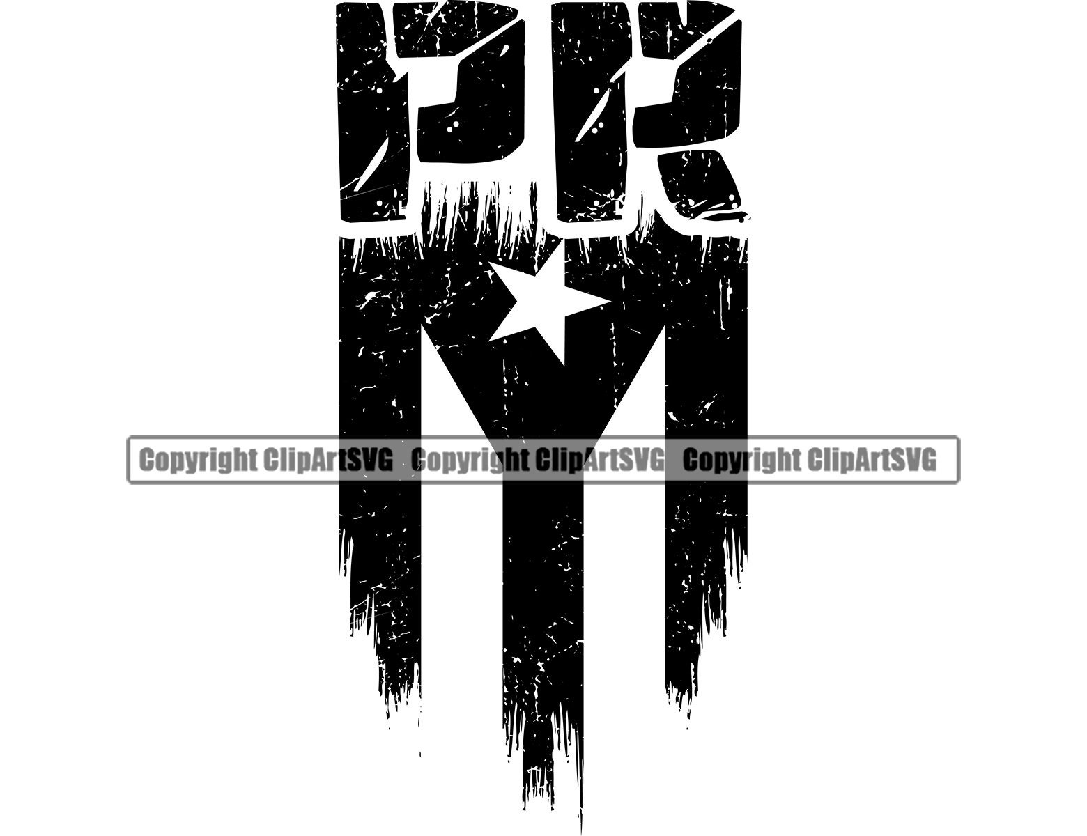 Puerto Rico Rican PR Distressed Flag Country World Nation Sign | Etsy