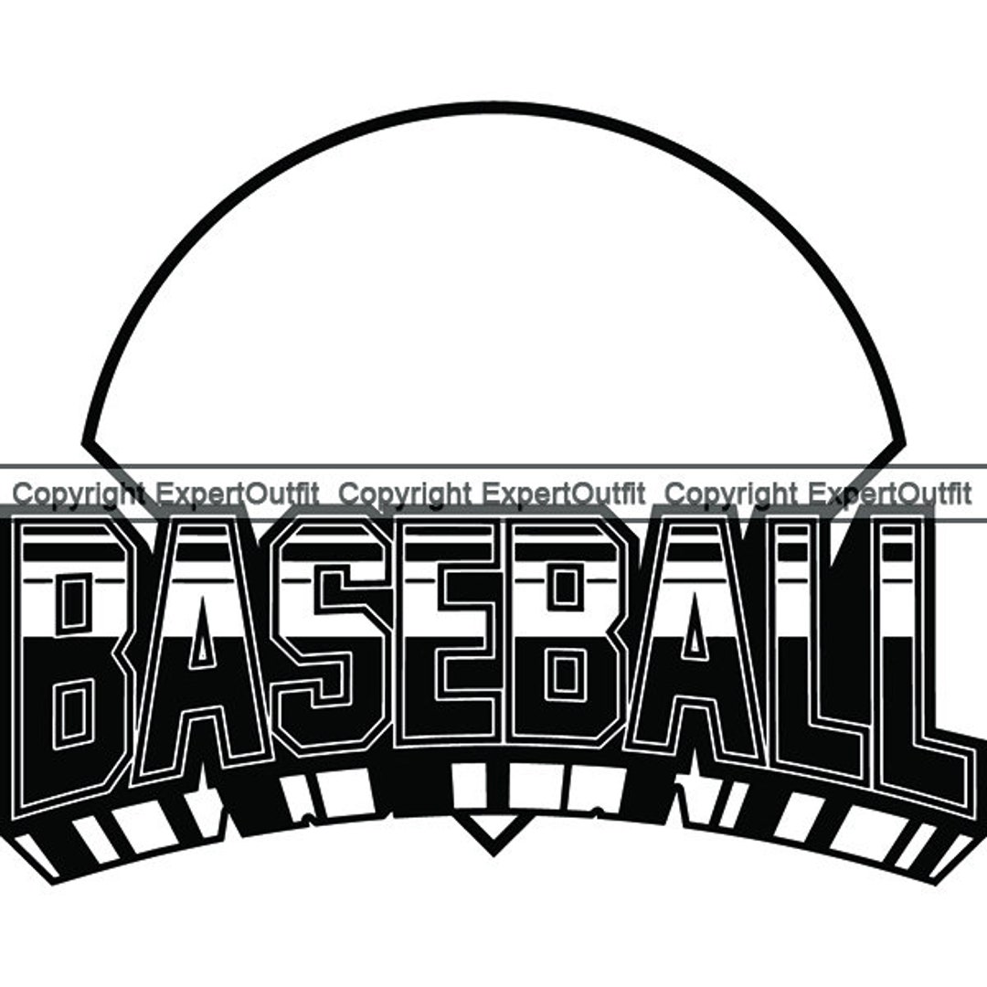 Baseball Text Base Ball Word Typeface Type Typeset Typesetting Word ...