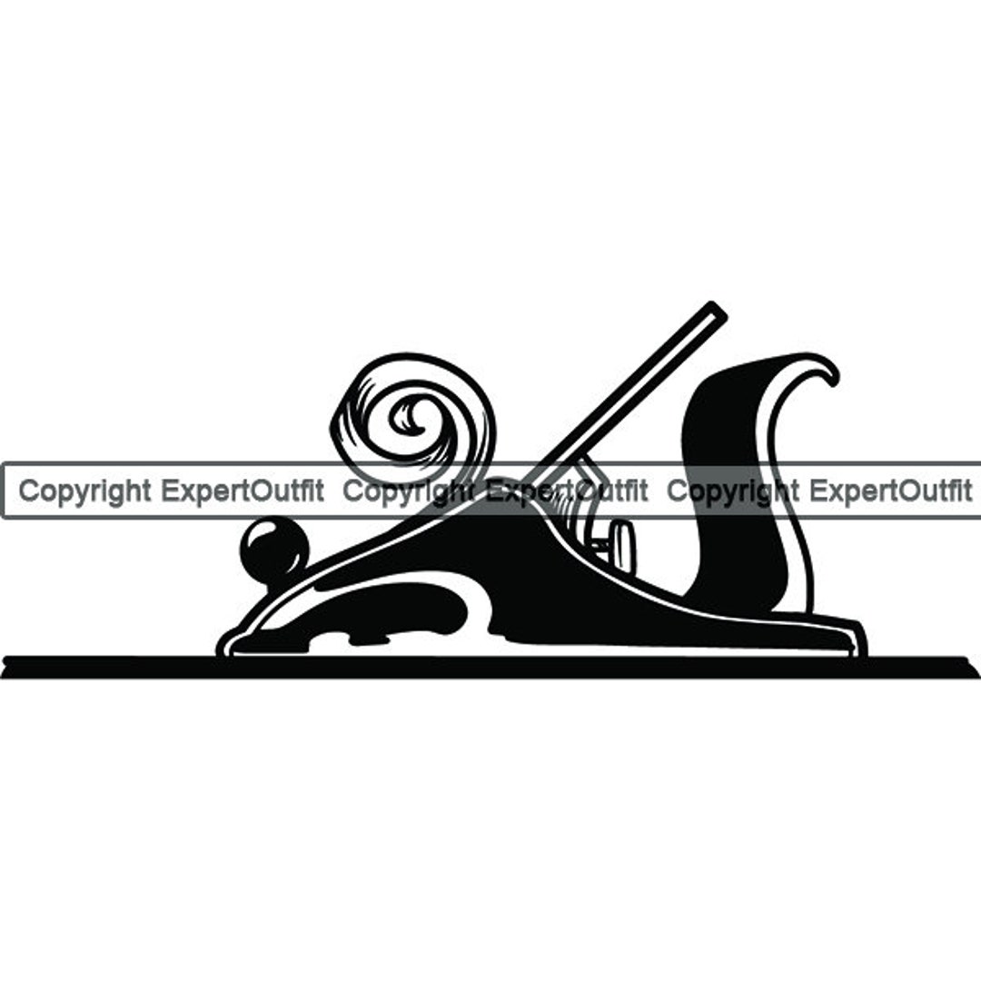 Wood Plane #1 Carpenter Woodworking Shave Tool Build Occupation .SVG ...