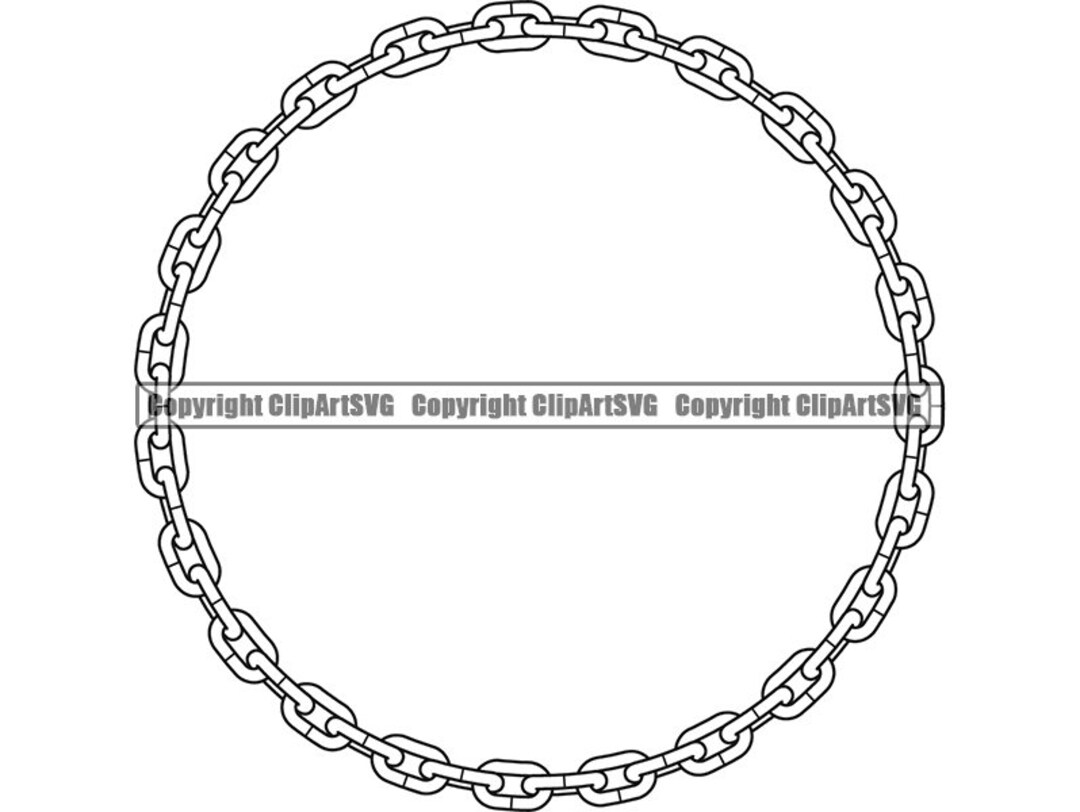 Chain Link Circle Frame Endless Metal Rope Steel Towing Hardware ...