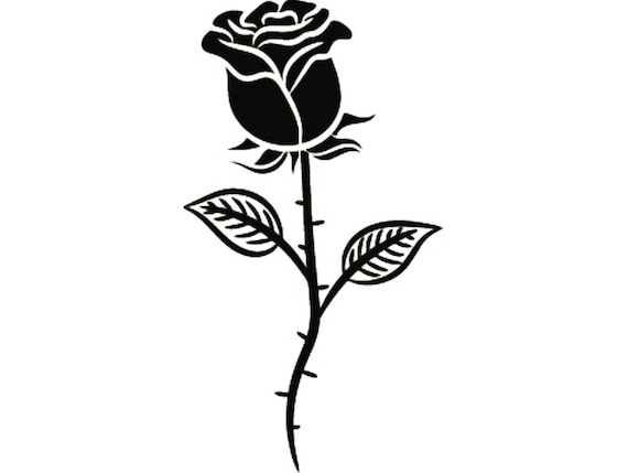 Papercraft Long Stem Rose Petal Love Flower Bouquet Thorn Nature Garden ...