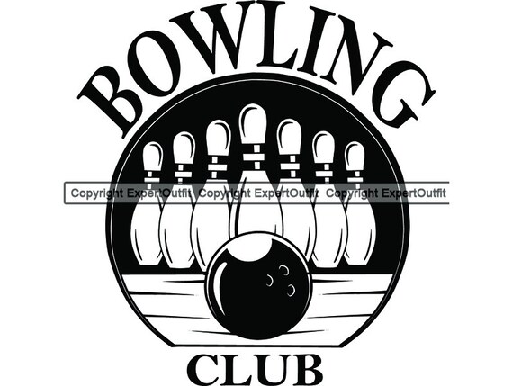 Bowling Logo Kingpin King Pin Ball Sports Bowl Game Bowler | Etsy
