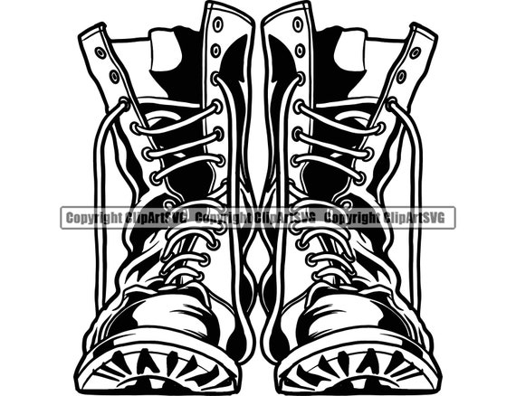 Vector Military Boots