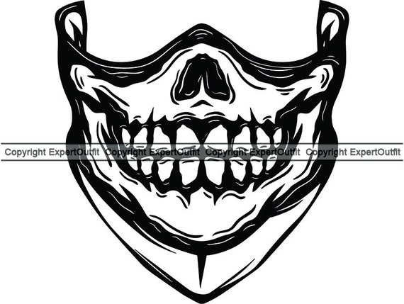 Mask 7 Skull Grin Death Kill Killer Gang Skeleton Thug | Etsy