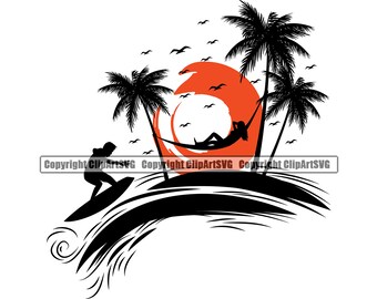 Sun Sand Surf Svg | Etsy