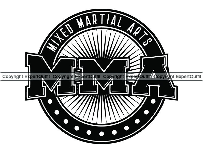 Sport MMA Text Game Combat Ground Fight Fighting Fighter Word Type ...