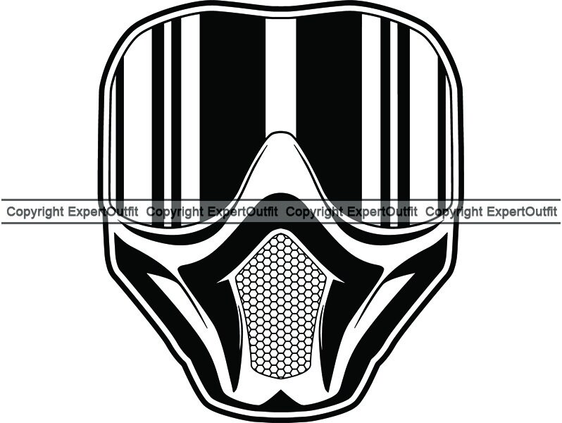 Paintball Mask Cartoon
