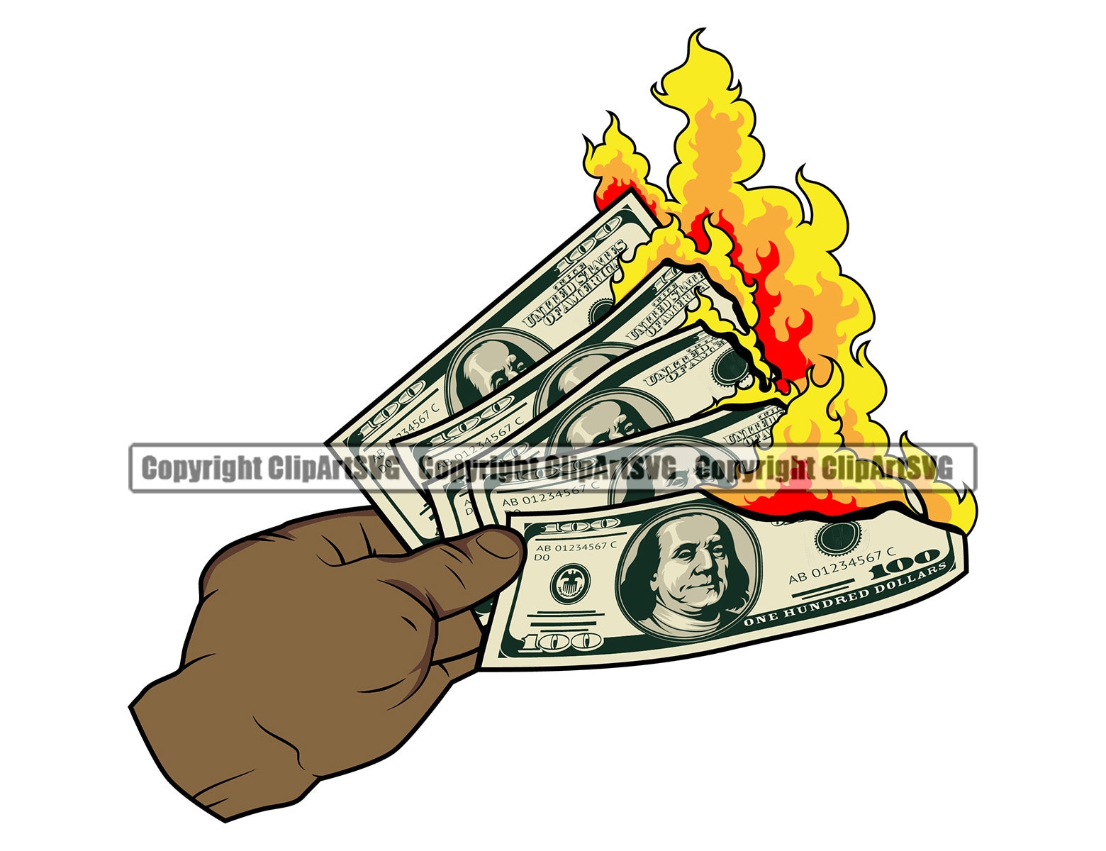 Burning Money Png