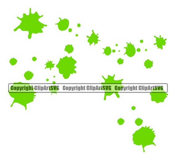 Green Slime Ooze Toxic Goo Splat Splash Splatter Drip Liquid - Etsy