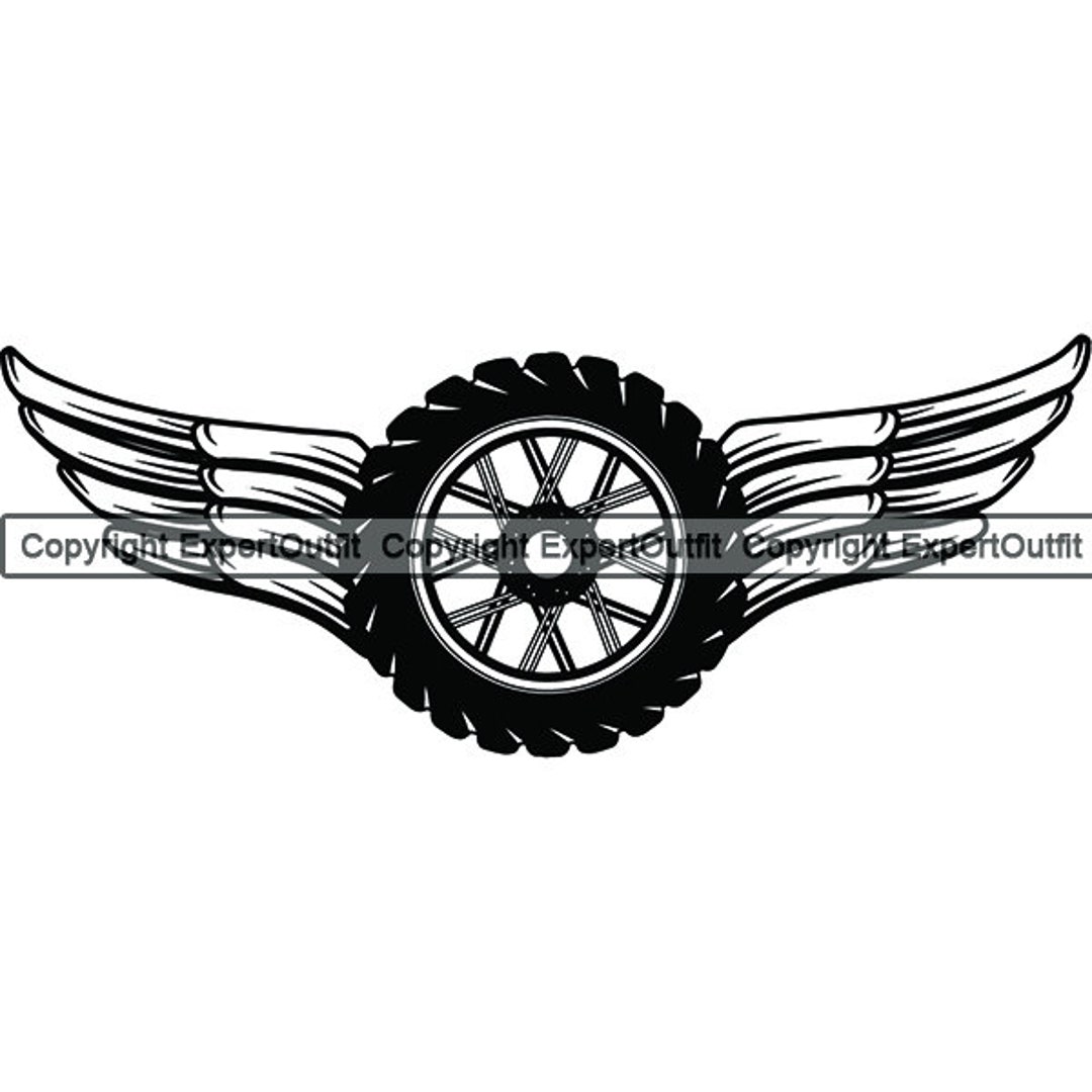 Racing Race Racer Logo Piston Power Wings Tire Contest Automobile Car ...