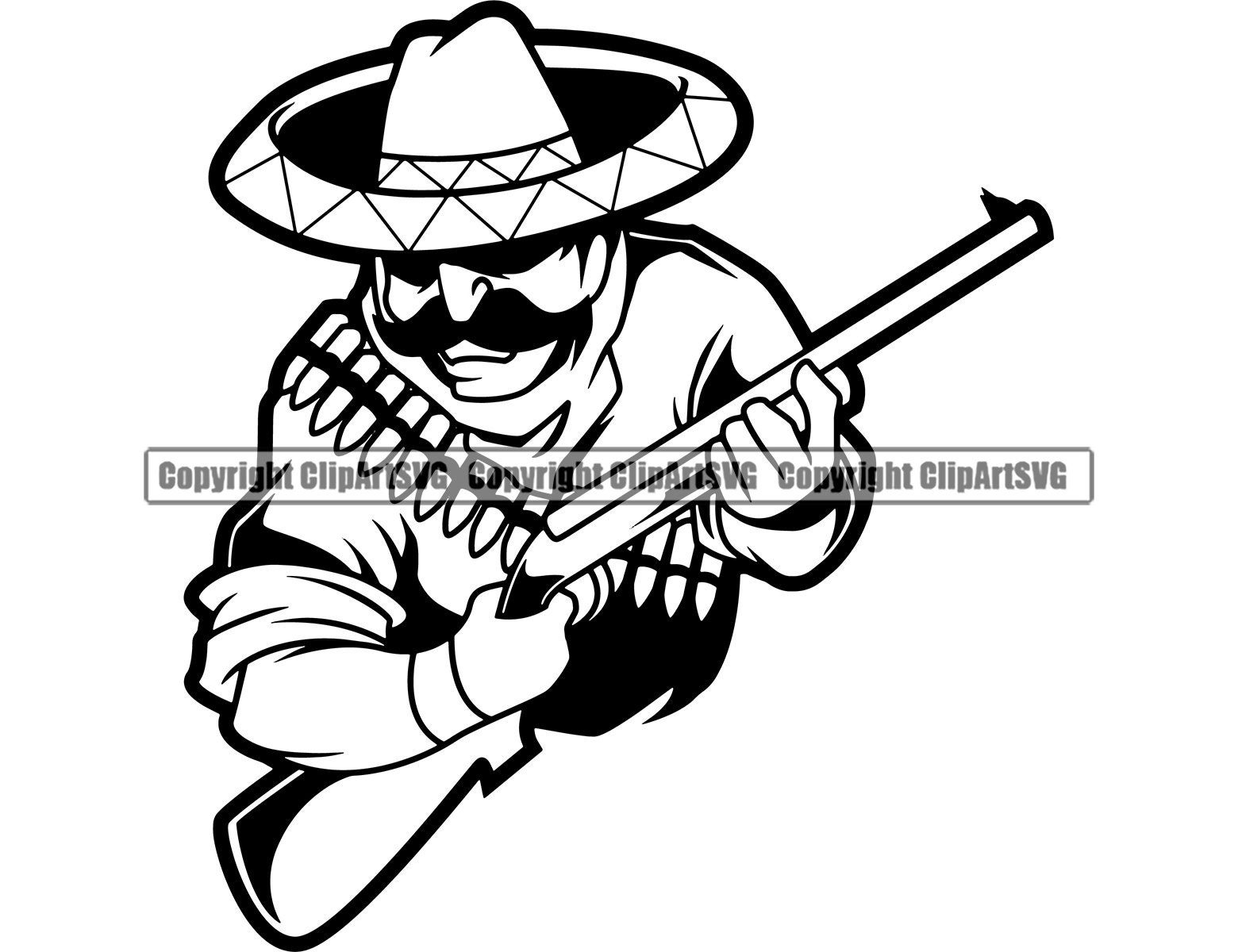 Mexican Bandit Cartoon Girl