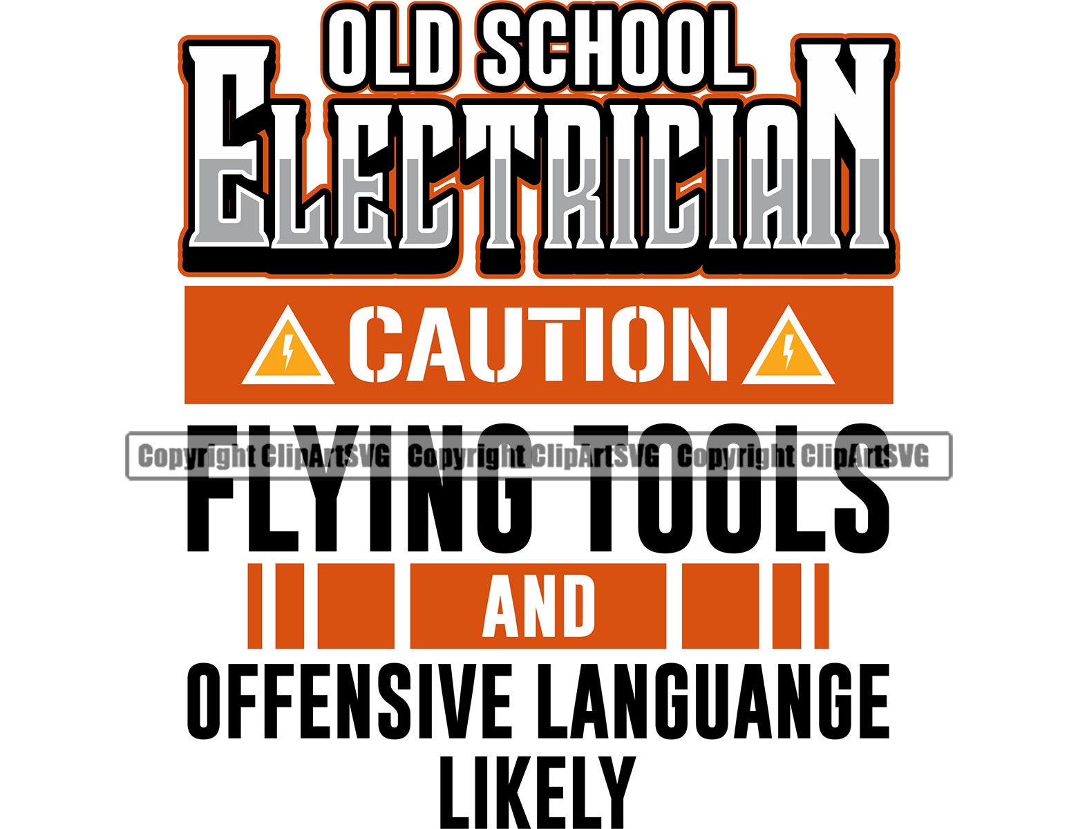 Electrician Flying Tools Offensive Language Funny Electrical Electric ...