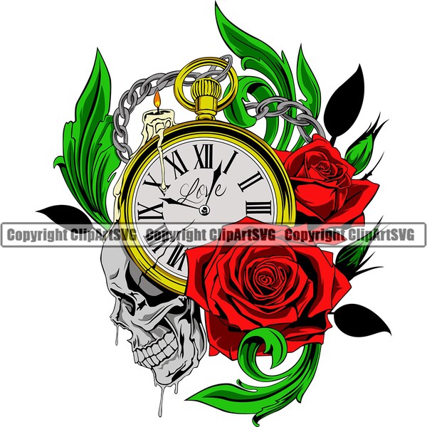 Time Piece Tattoo - Etsy
