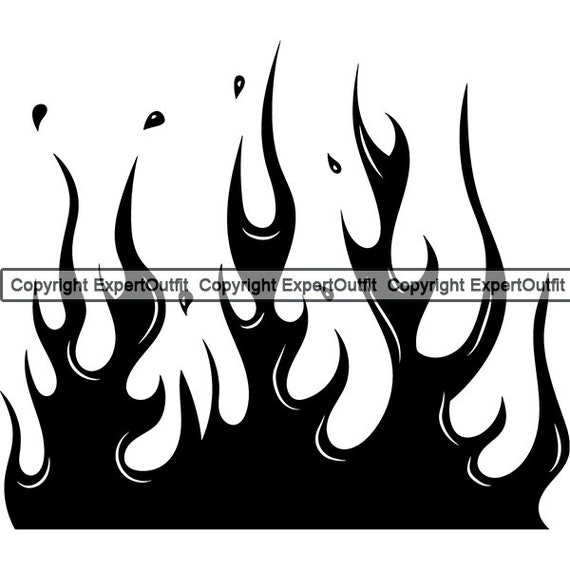 Fire Flames Hot Rod Hell Inferno Blaze Blazing Burn Gas Heat | Etsy