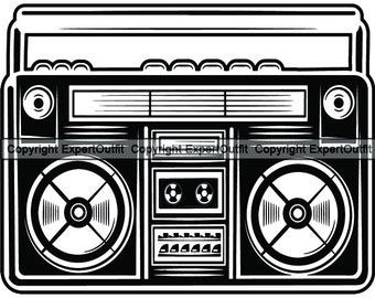 Retro Cassette Recorder Svg - Etsy