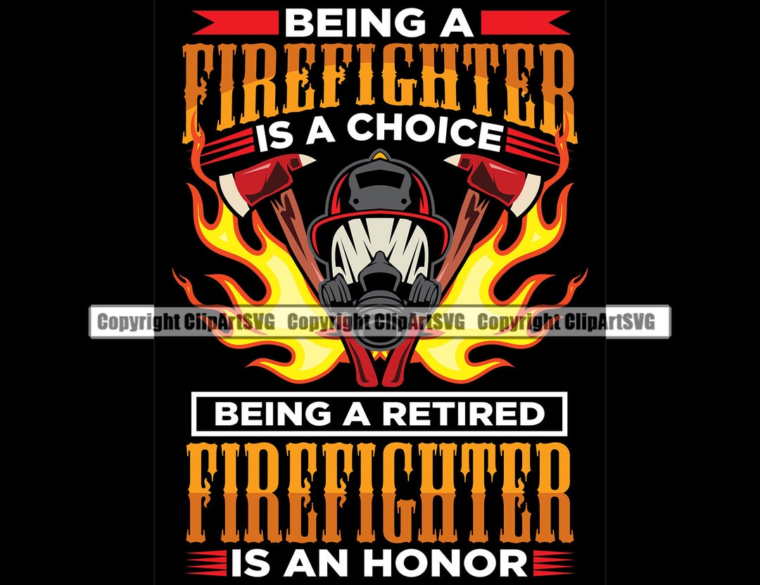 Firefighter Retired Hero Shield Sign USA America American Flag Fire ...
