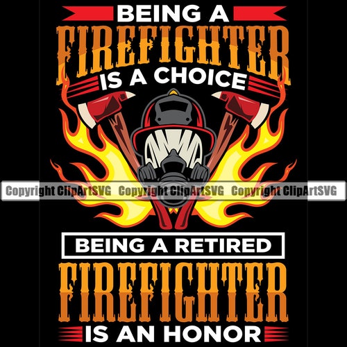 Firefighter Retired Hero Shield Sign USA America American Flag - Etsy