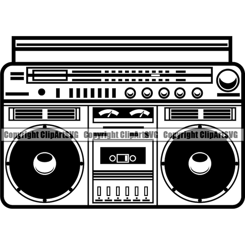 Radio Boombox Vintage Retro Cassette Tape Player Music Old | Etsy