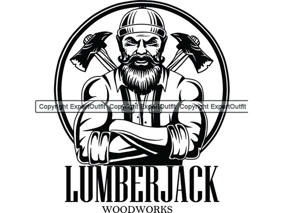 Lumberjack Logo Axe Saw Mill Lumber Tool Forrest Tree Chop Cut - Etsy