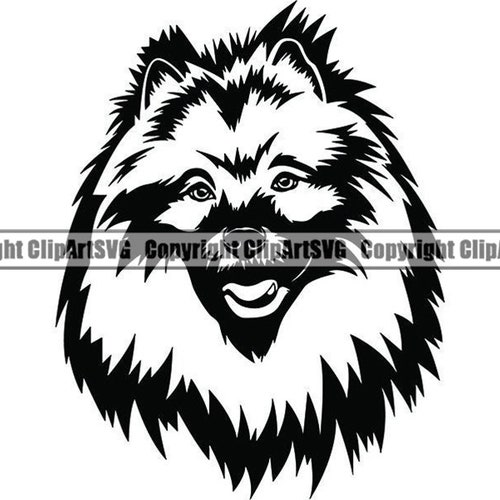 Wolfspitz Dog Svg Keeshond Clip Art Vector Graphic Art - Etsy Hong Kong