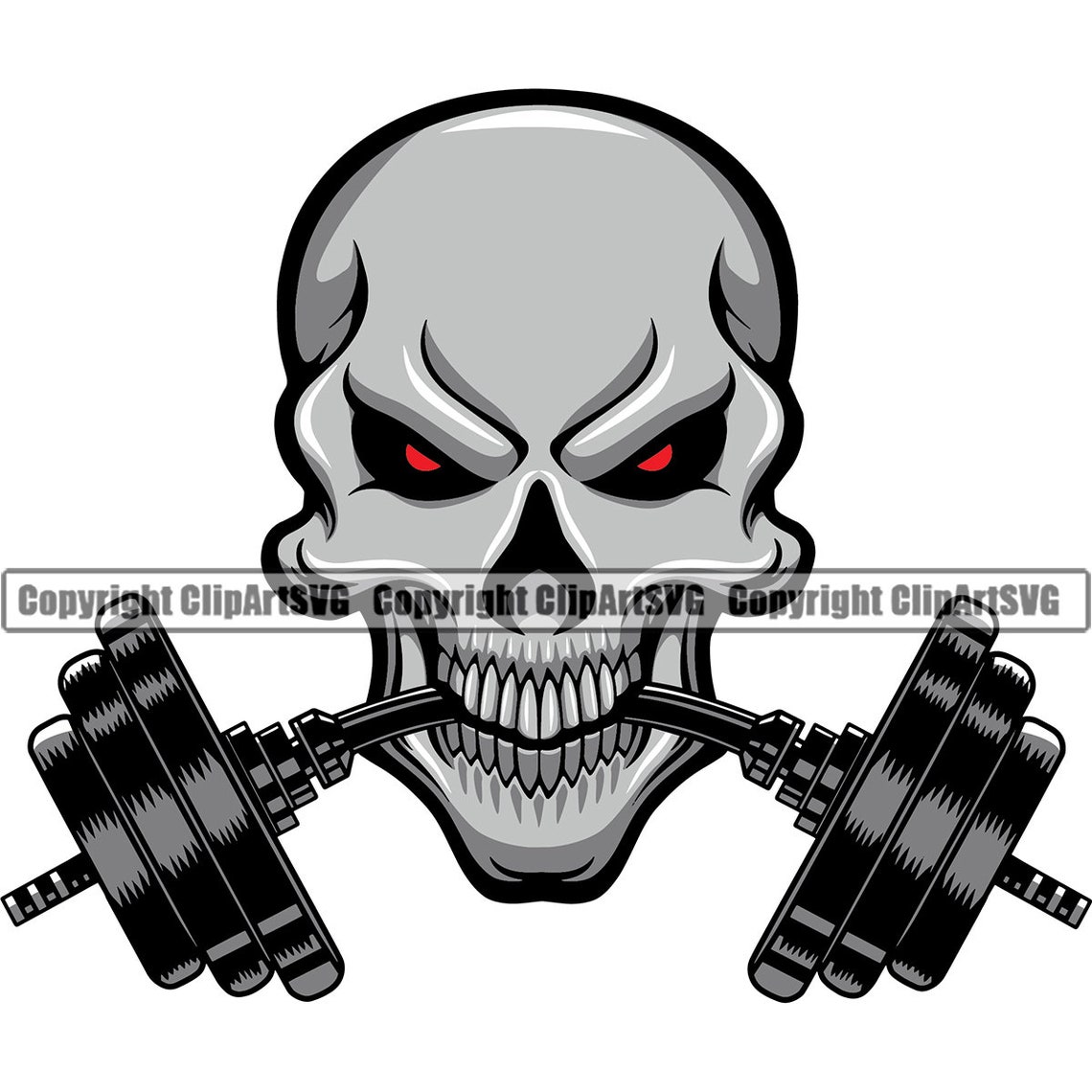 Skull Skeleton Barbell Fitness Bodybuilding Bar Weightlifting - Etsy