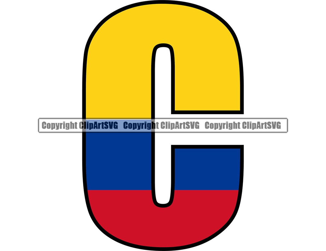 Colombia Colombian C Flag Country World Nation Map Sign Symbol Icon ...