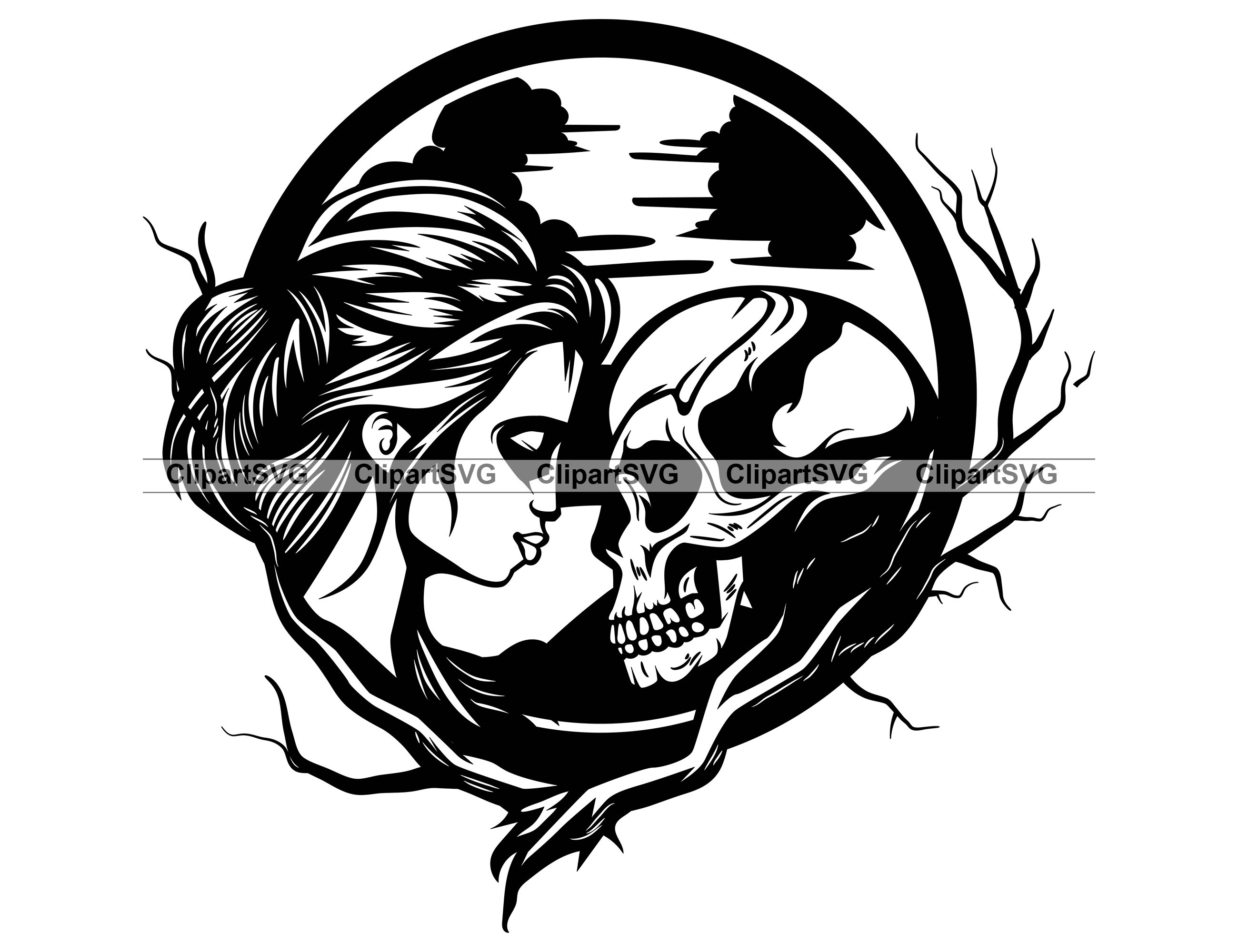 Eternal Love Tattoo Skeleton