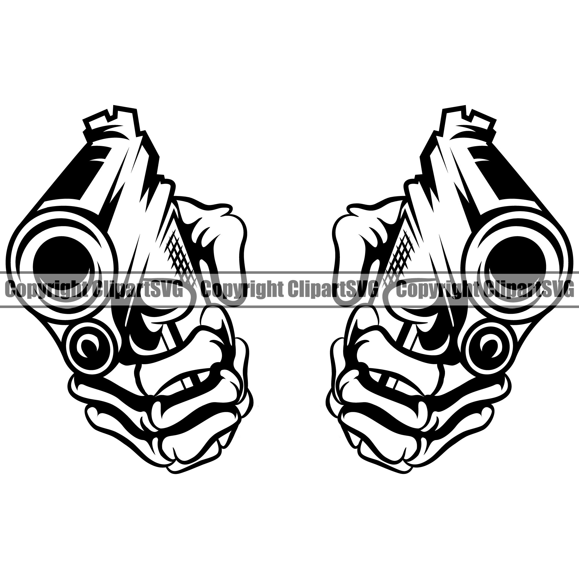 Skeleton Hand Holding Gun Pistol Skull Death Dead Evil Kill Killer ...