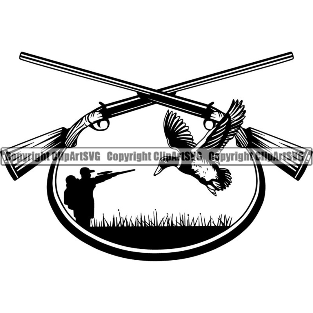 Hunting Logo Duck Deer Buck Sport Hunt Hunter Sport Game Scope Target ...