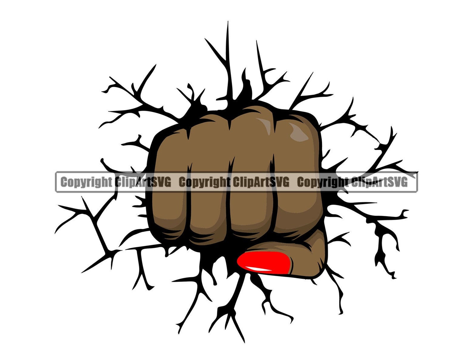 Woman Female Girl Hand Floor Wall Break Punch Knock Out Pretty Broken ...