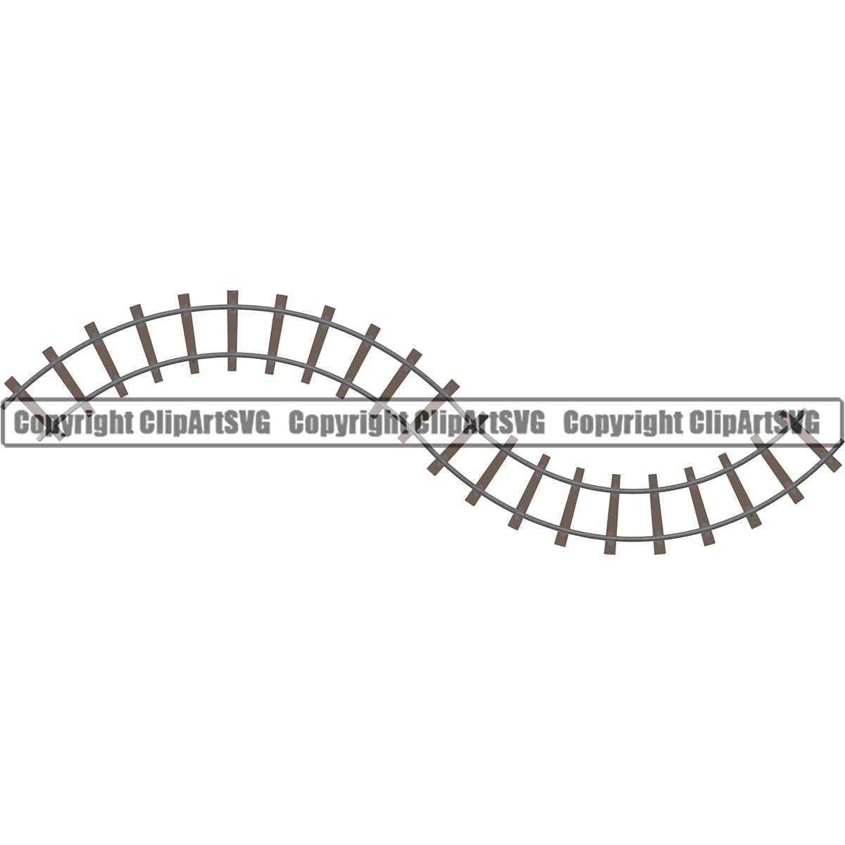 Train Track Border Clip Art