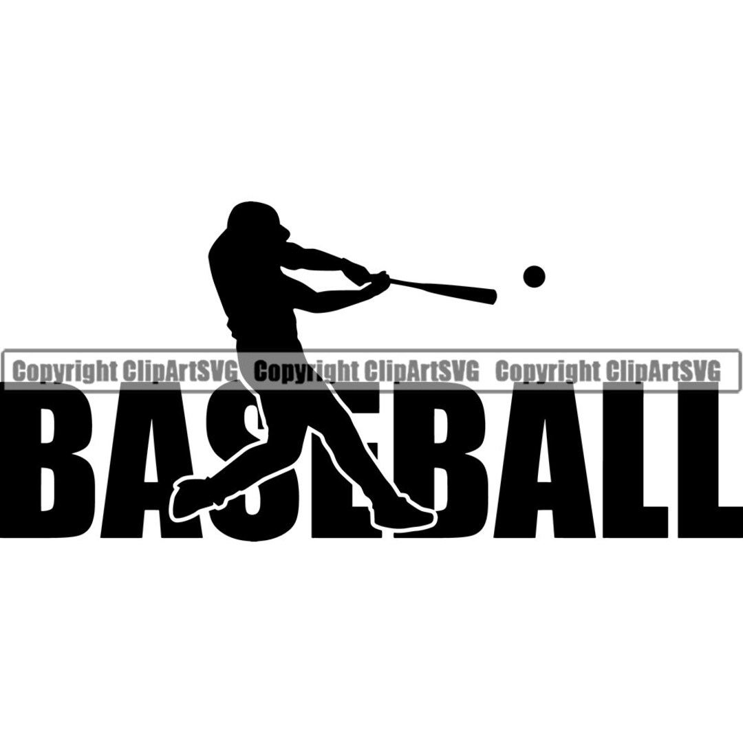 Baseball Ball Bat Player League Equipment School Team Game Sport Art ...