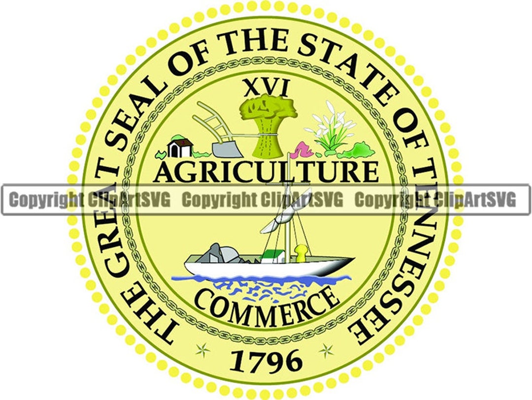 Tennessee State Seal Flag U.S. US United America American Nation ...