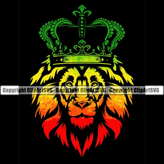 Reggae Music Rasta Lion Crown King Marijuana Leaf Joint Bud - Etsy