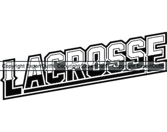 Lacrosse Text Letter - Etsy