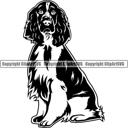English Springer Spaniel SVG Dog Dxf Cut File Pet for - Etsy