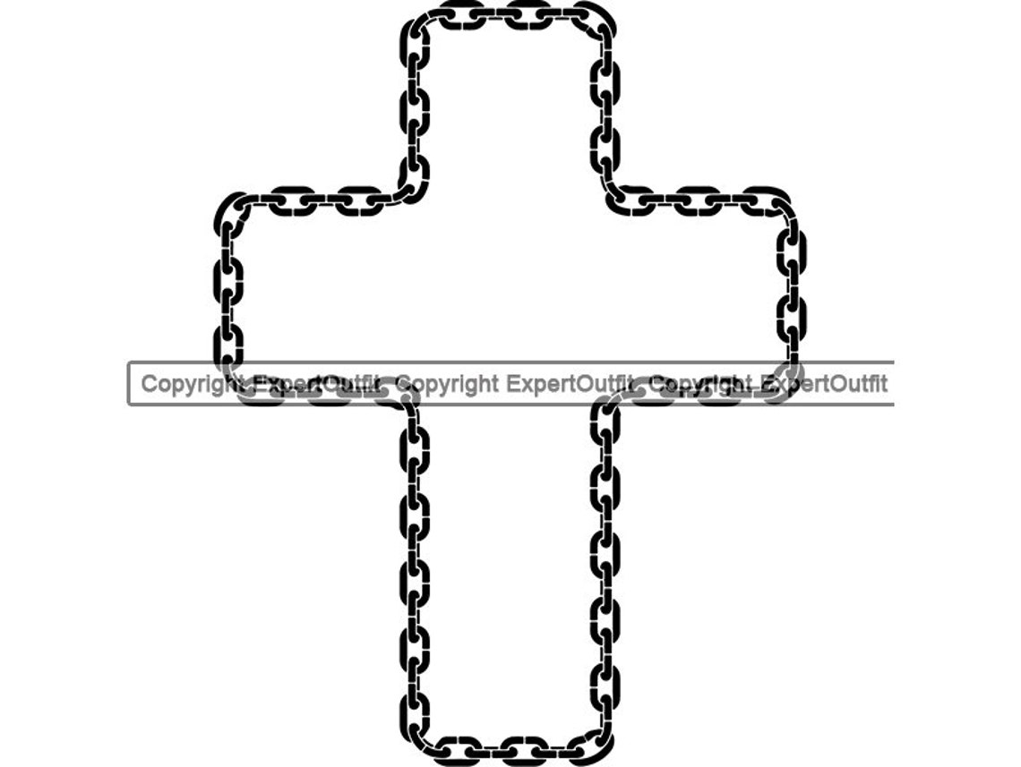 Chain Link Cross Frame Endless Metal Rope Steel Towing | Etsy