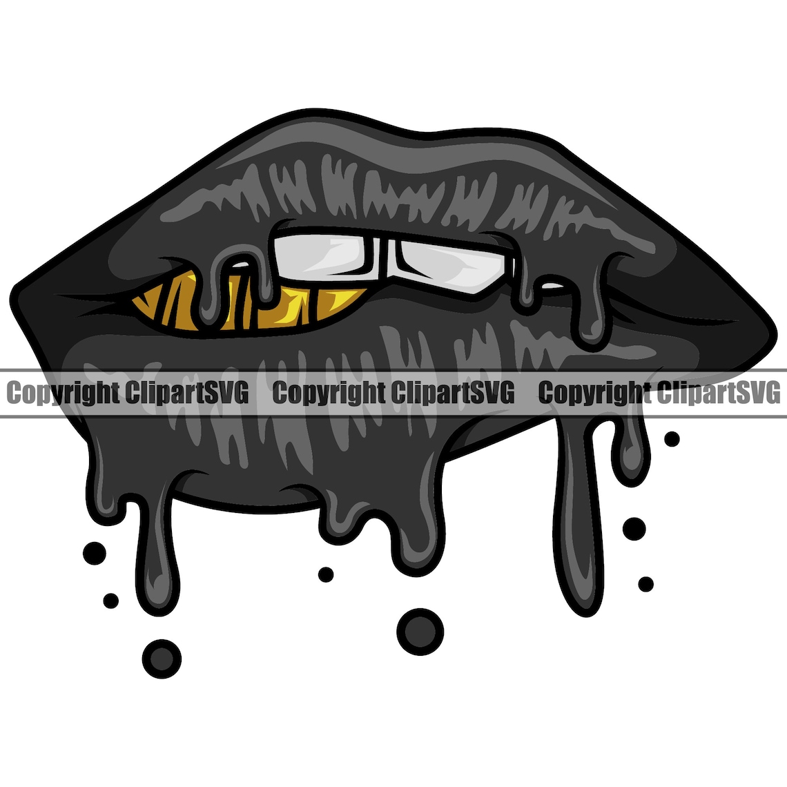 Gold Teeth Dripping Lips Mouth Grillz Grill Thug Gangster Pose Doctor ...
