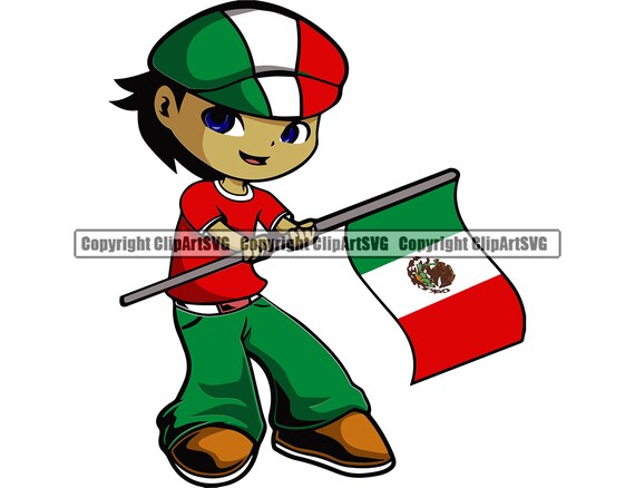 Mexico Mexican Cute Little Boy Flag Country World Nation Map - Etsy
