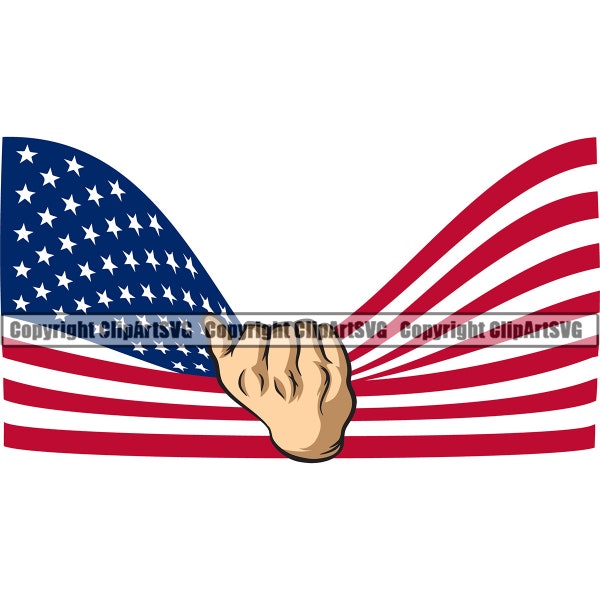 Hand Pulling Flag - Etsy