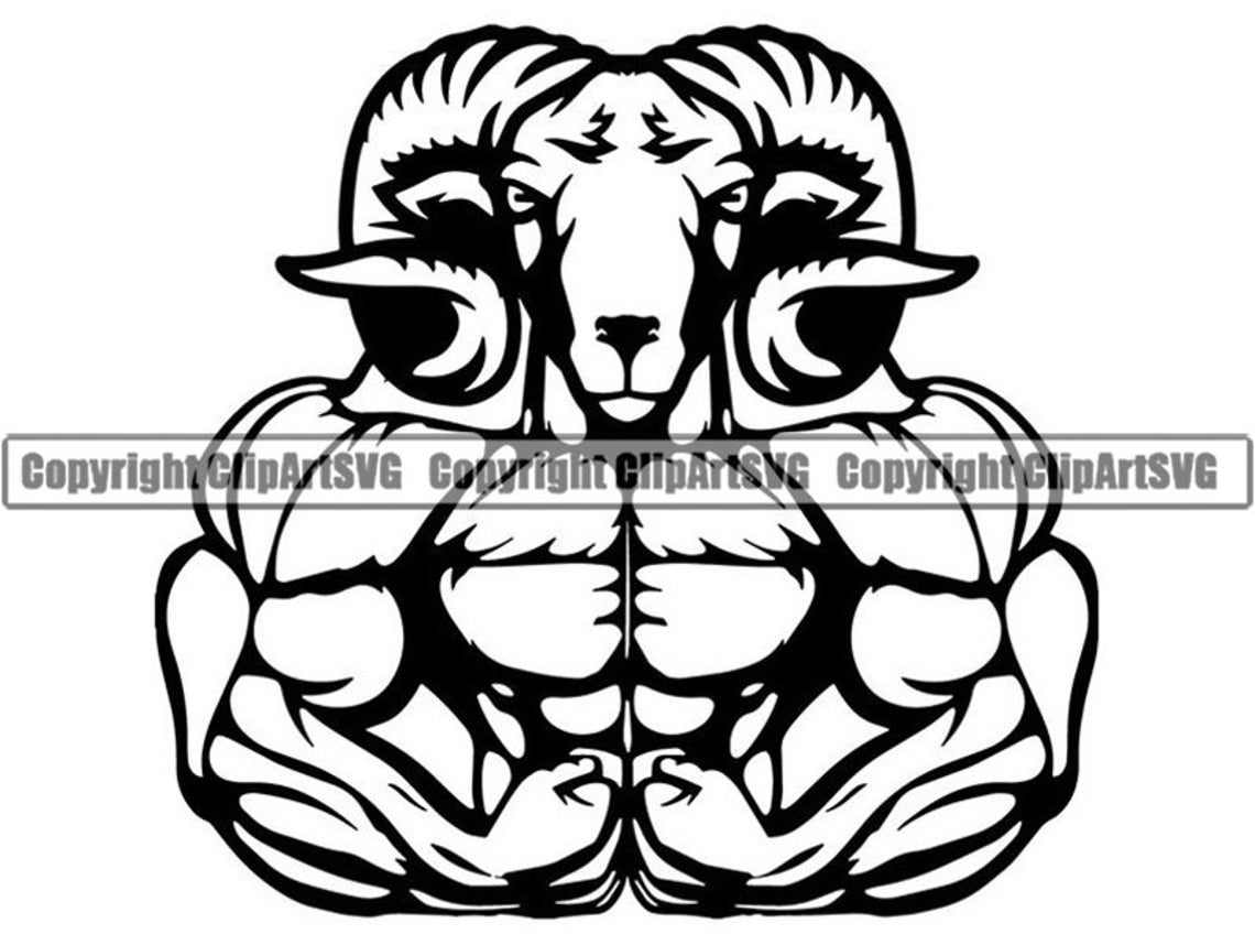 Bodybuilding Ram #4 Bodybuilder Muscle Weightlifting Fitness Workout ...