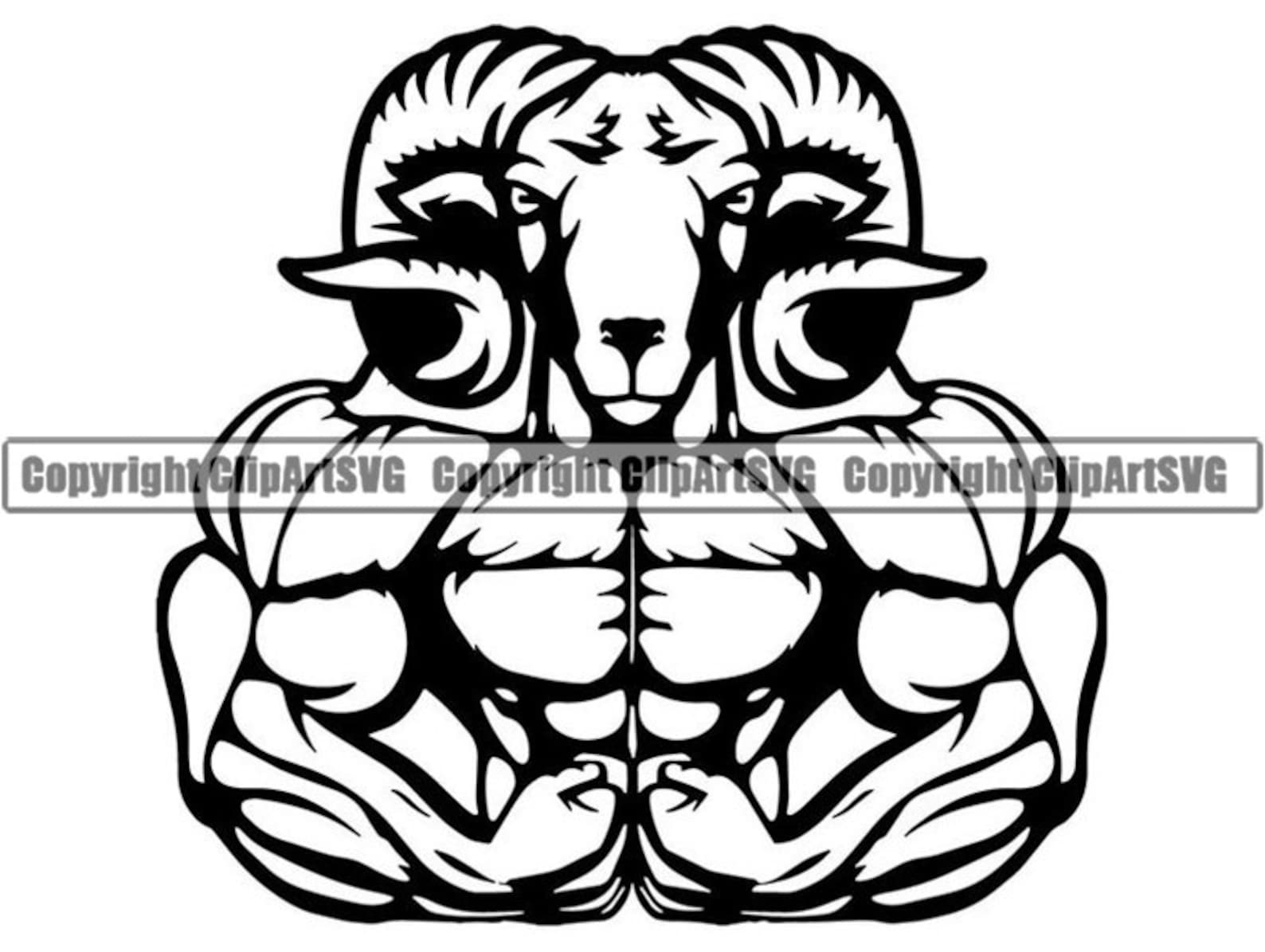 Bodybuilding Ram #4 Bodybuilder Muscle Weightlifting Fitness Workout ...