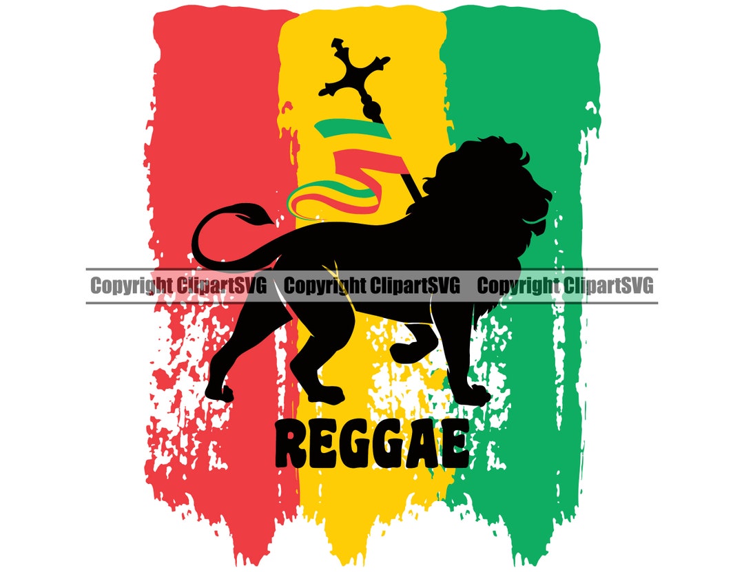 Rasta Reggae Lion Flag Reggaeton Tree Leaf Joint Bud Jah Love Music ...