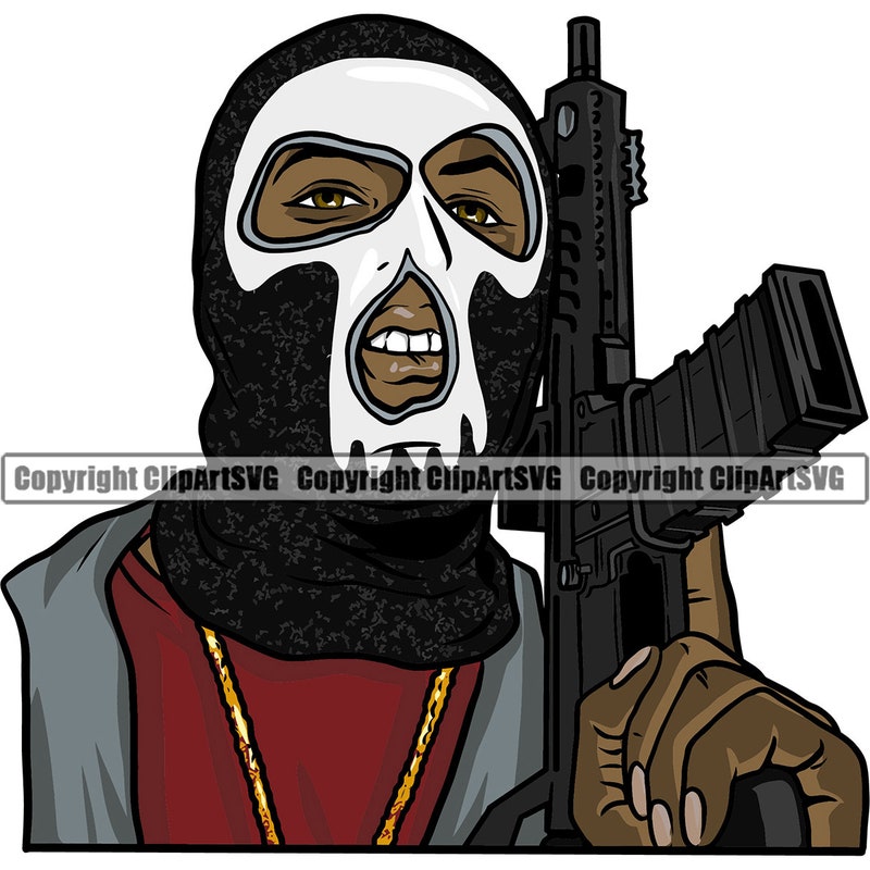 Gangster Face Mask - Etsy