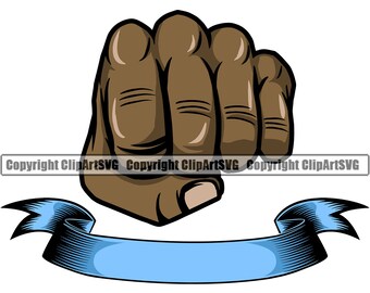 Fist Ribbon Svg | Etsy