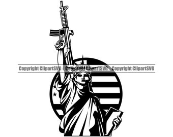 Statue of Liberty Svg | Etsy