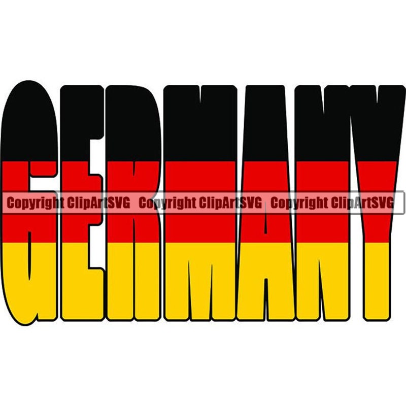 Collage Germany Text Flag German Europe Country World National Nation ...