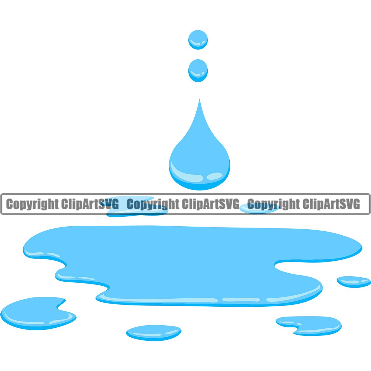 Water Wet Puddle Drop Droplet Drip Dripping Clear Blue Pure | Etsy